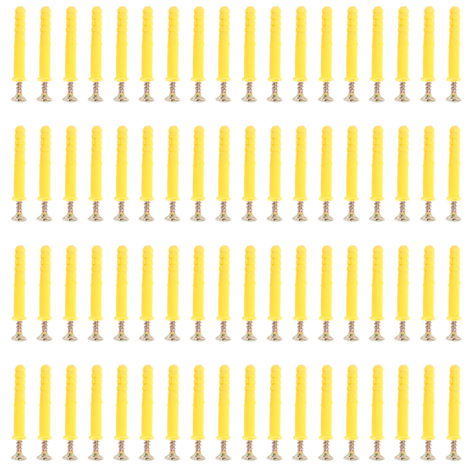Mobutofu 100 Sets 4x0.6in Cylindrical Wall Expansion Anchor Assisted ...