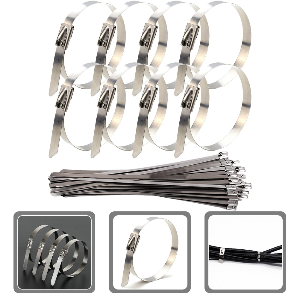 Mobutofu 100Pcs Multi Purpose Metal Ties for Cable Management and ...