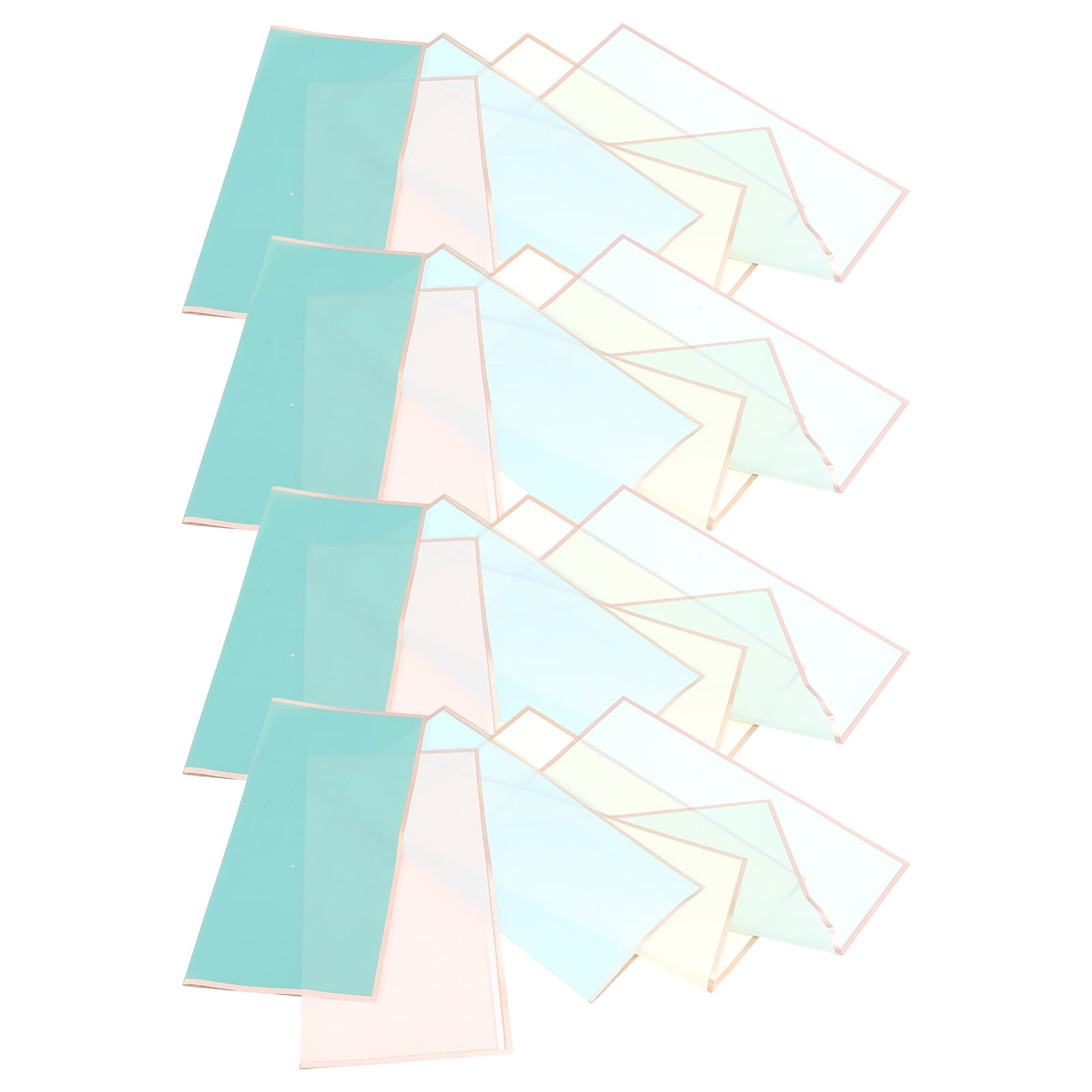 Mobutofu 100Sheets Waterproof Pearly Membrane Assorted Color Flower ...