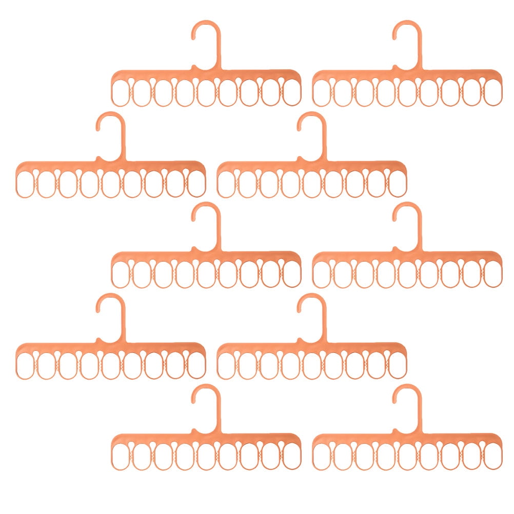 Mobutofu 10Pcs Multipurpose Closet Hangers Semi Circular Arc Design for ...