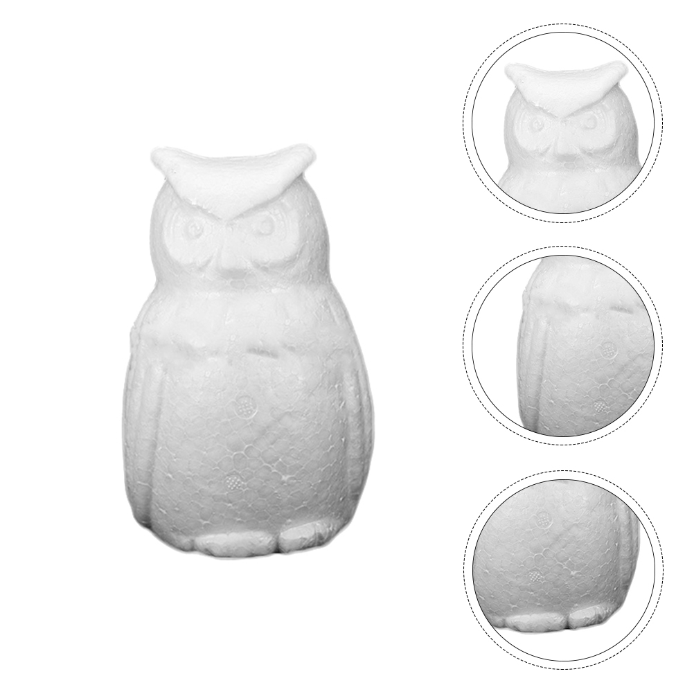 Mobutofu 10Pcs White Owl Shape Foam Models For Kids Artists Hobbyists ...