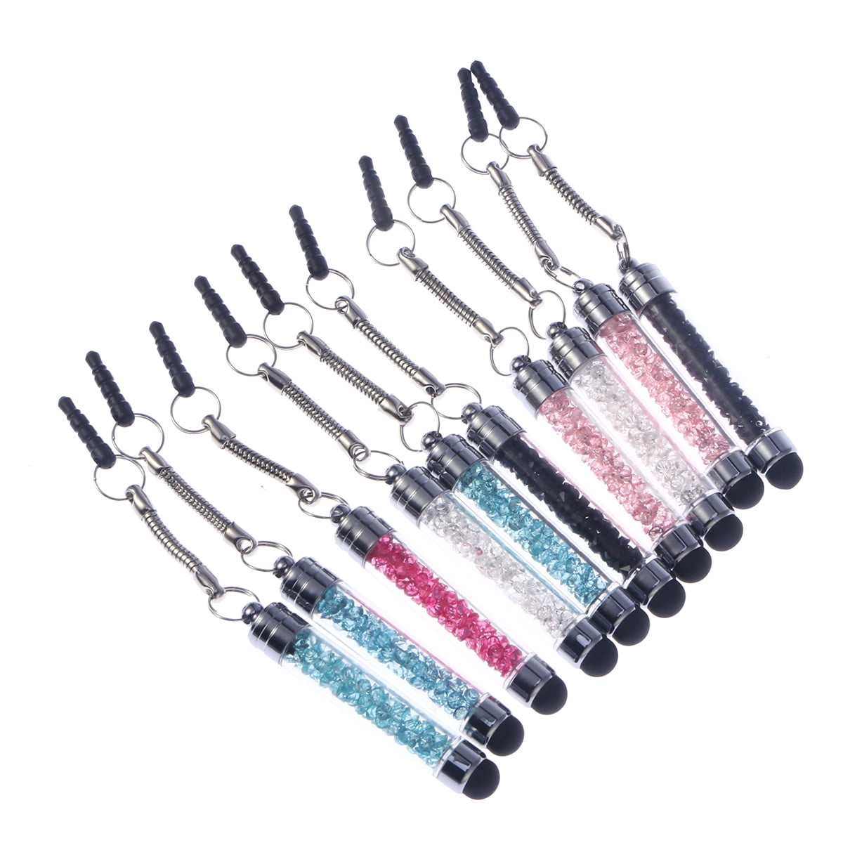 Mobutofu 12Pack Mobile Phone Stylus Assorted Color Metal Plastic with ...