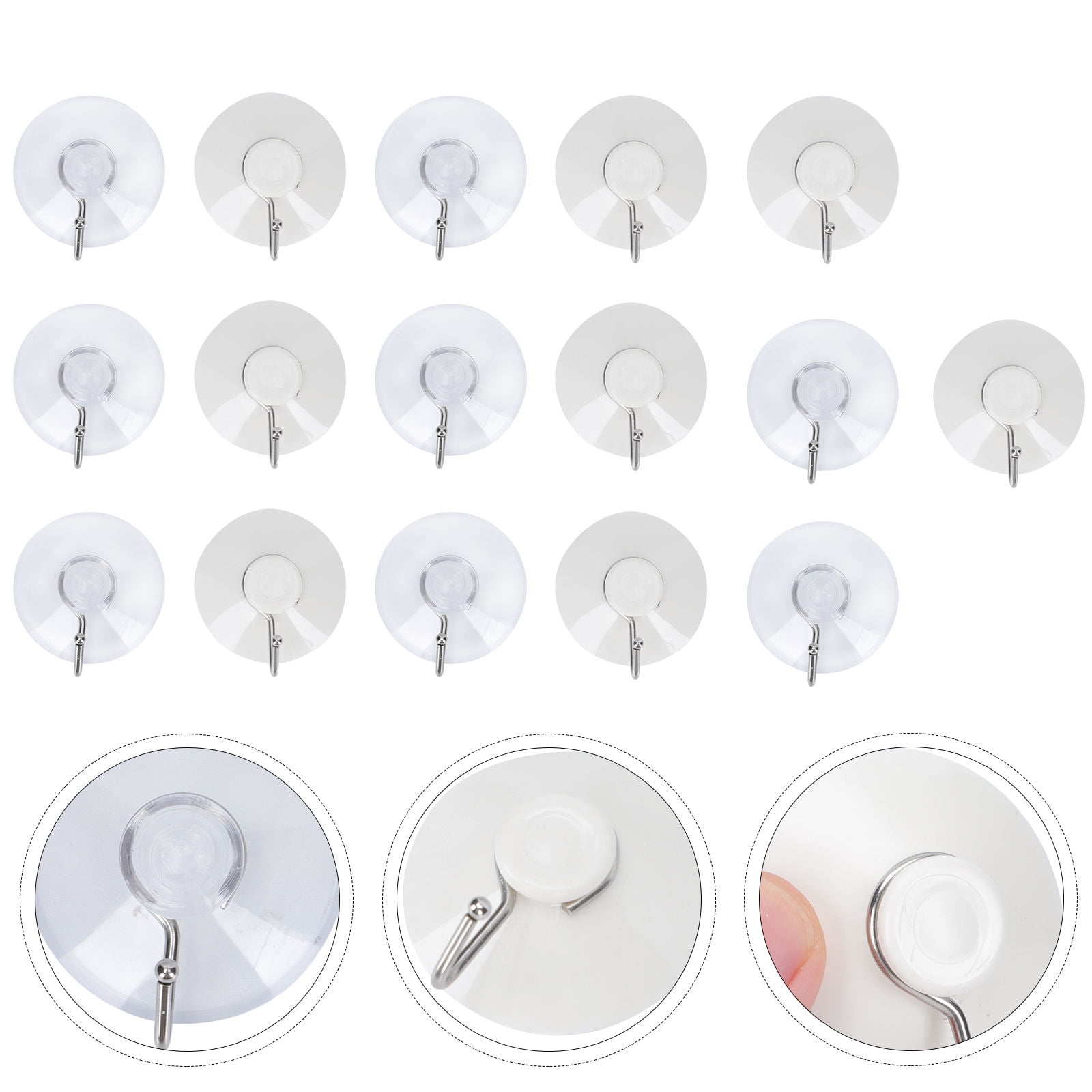 Mobutofu 16Pcs Traceless Hook for Wall Mounting in Bathrooms and ...