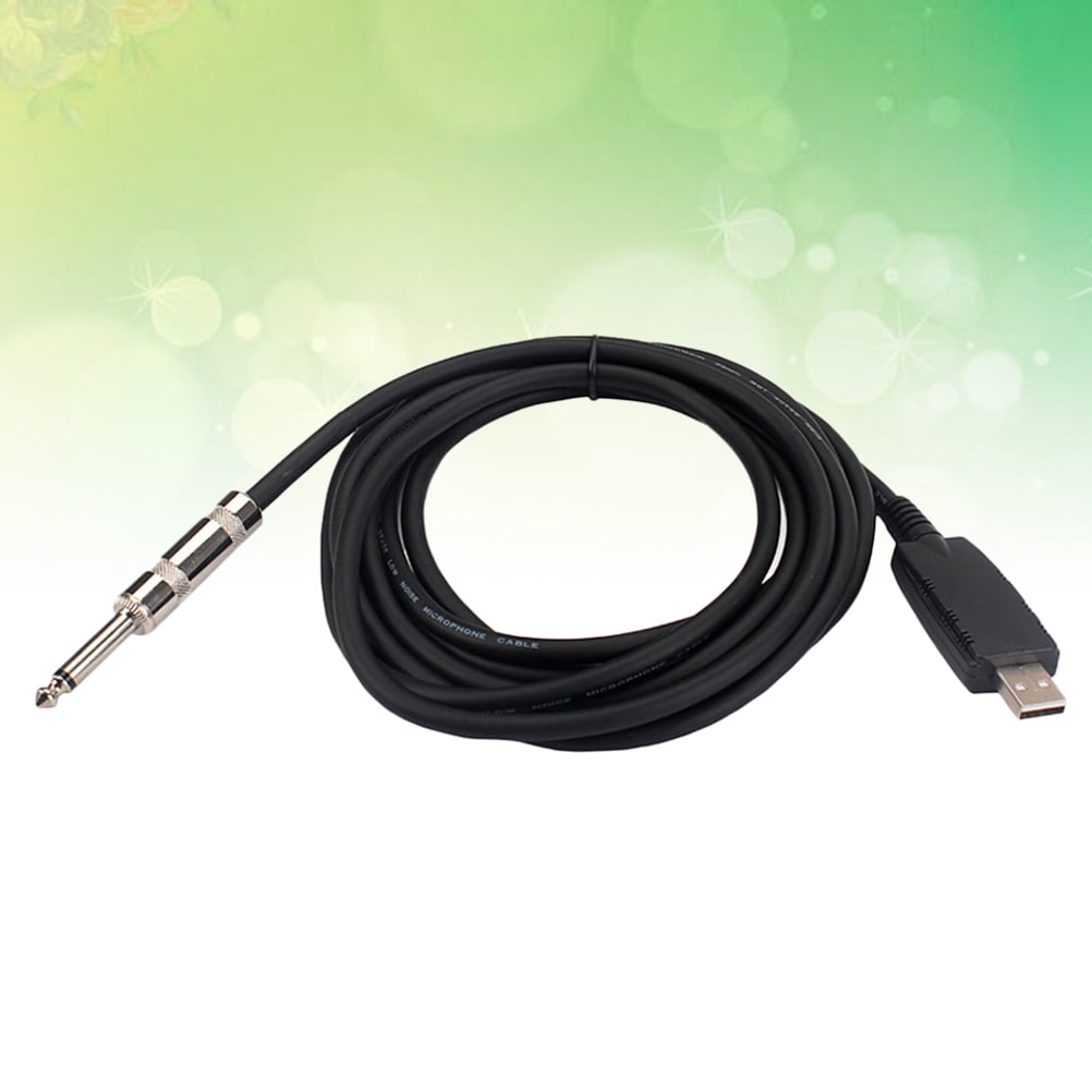 Mobutofu 1Pack Black Pvc Guitar Cable For Computer Music Recording And ...