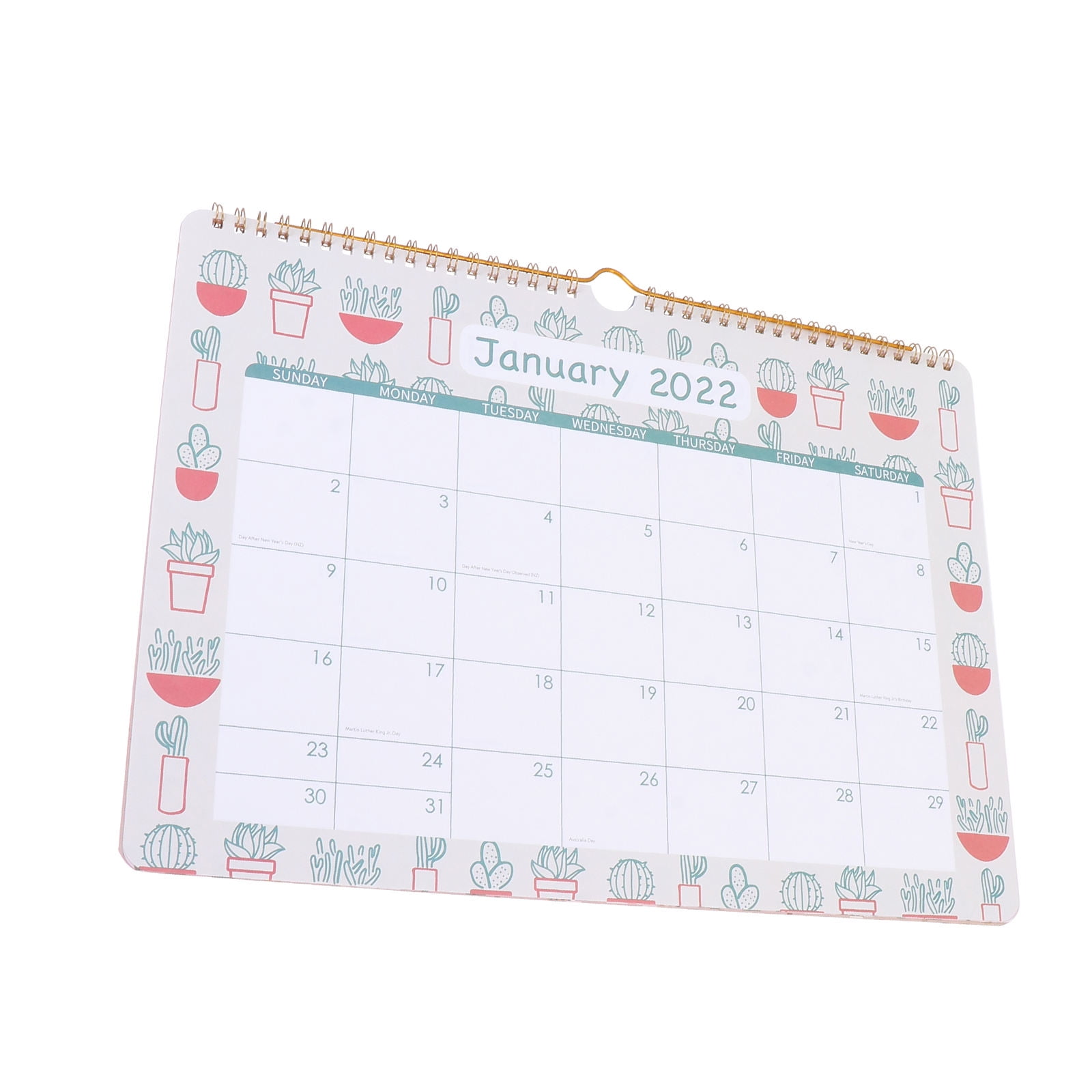 Mobutofu 1Pack Chic Color Calendar Rectangular Shape For Home Office ...