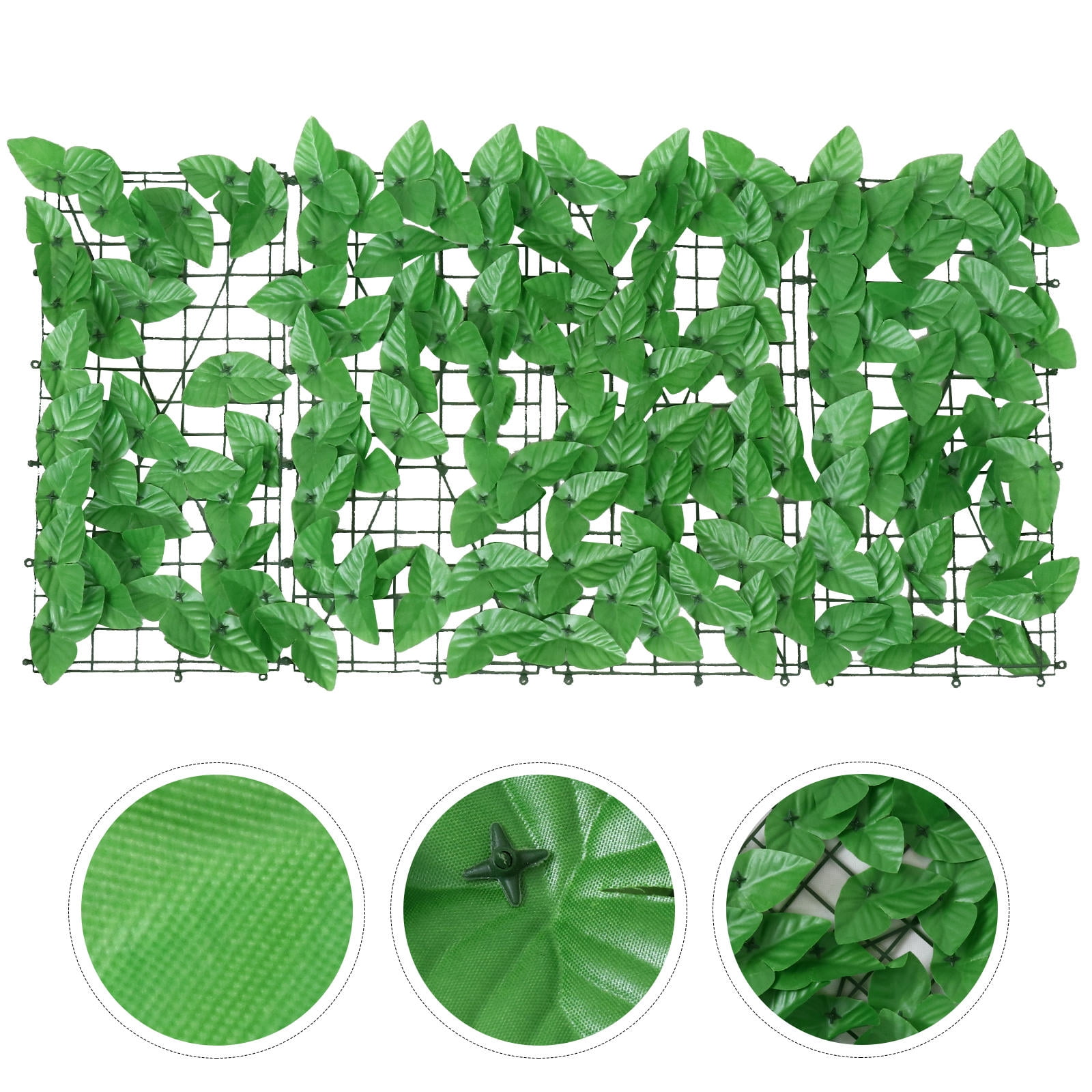 Mobutofu 1Pack Garden Fence Ornament Leaf Fence Decor Realistic Green ...