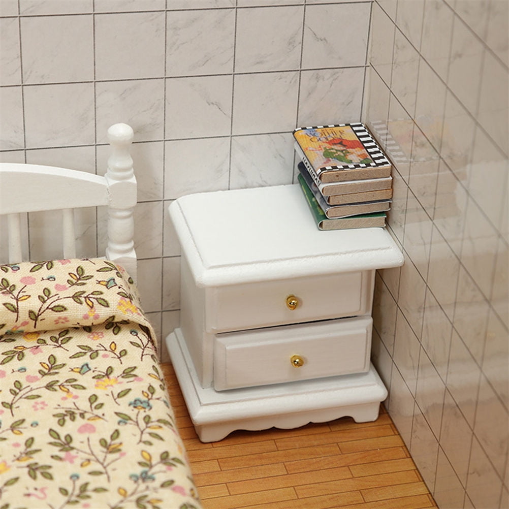 Mobutofu 1Pack Miniature Design Mini Bedside Table Model for Furniture ...