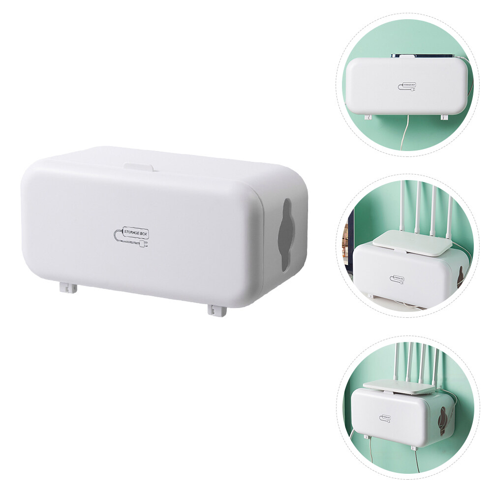Mobutofu 1Pack Power Cord Storage Box For Home Use Cable Management Box ...