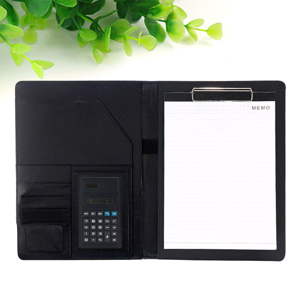 Mobutofu 1Pcs Black Pu Rectangle Document Storage File Folder Office ...