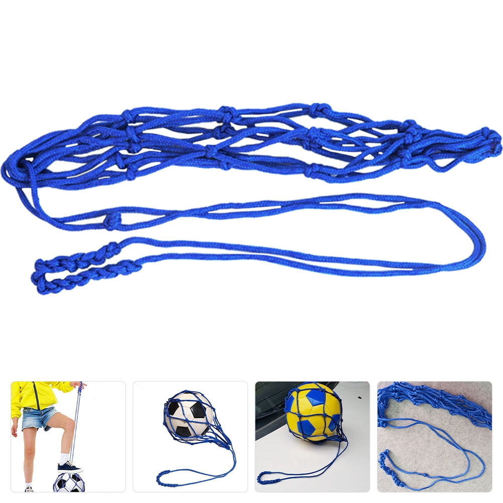Mobutofu 1Pcs Portable Blue Nylon Football Training Net Bag Soccer ...