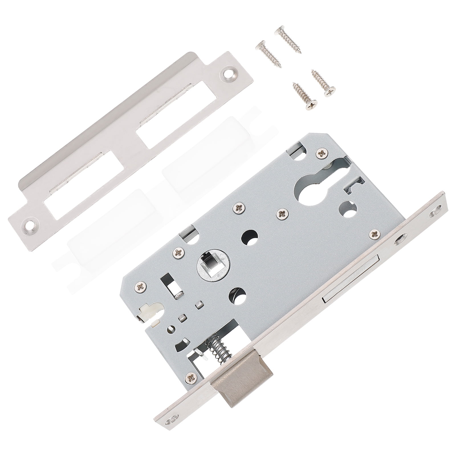 Mobutofu 1Pcs Silver Rectangular Reversible Lock for Entry Doors ...