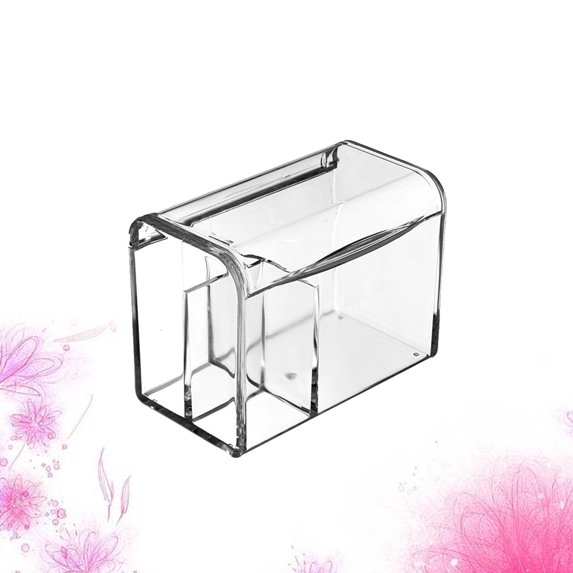 Mobutofu 1Set Clear Storage Box Plastic Organizer With Lid For Cotton ...