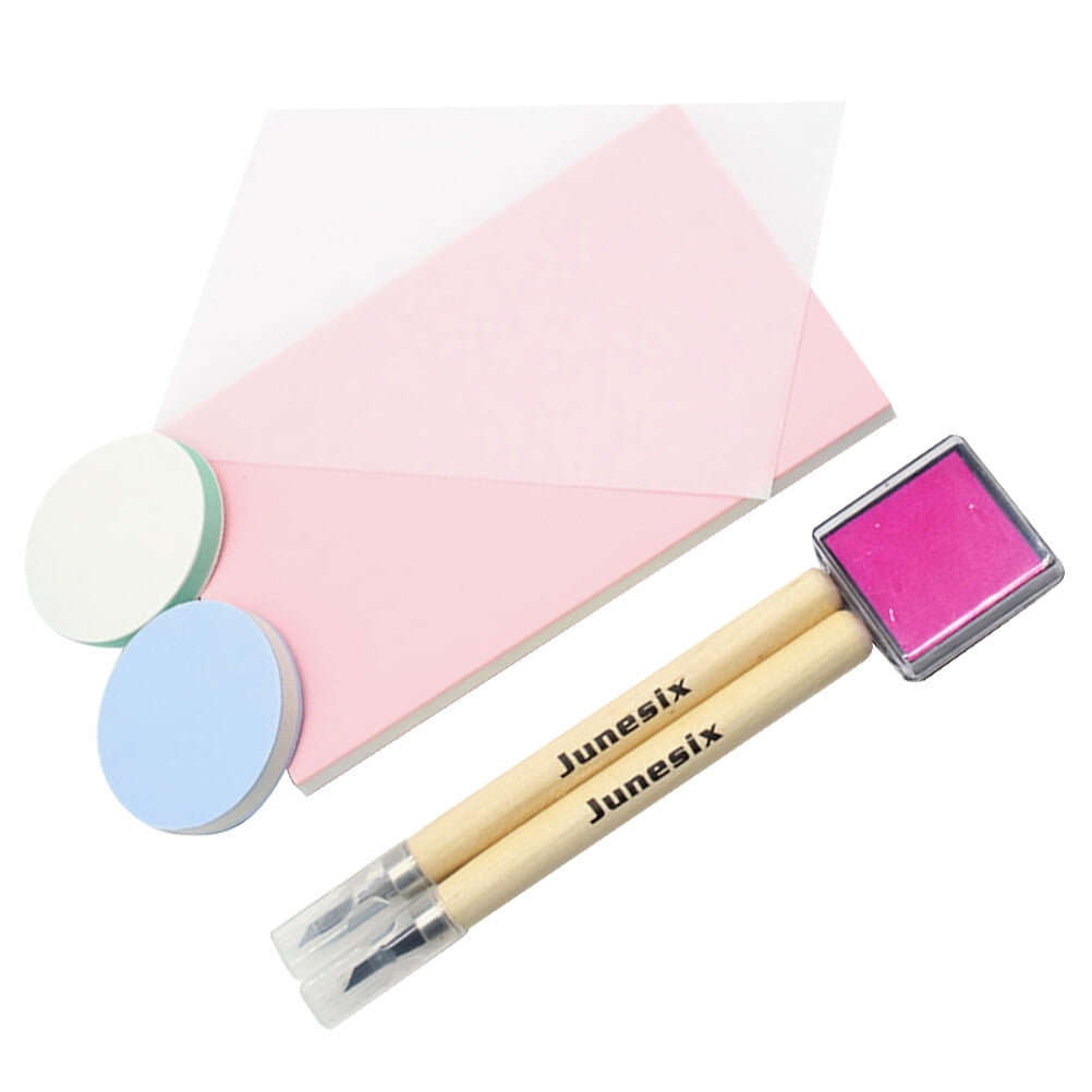 Mobutofu 1Set Scrapbook Stamp Kit Assorted Color Rubber Stamp Tools for ...