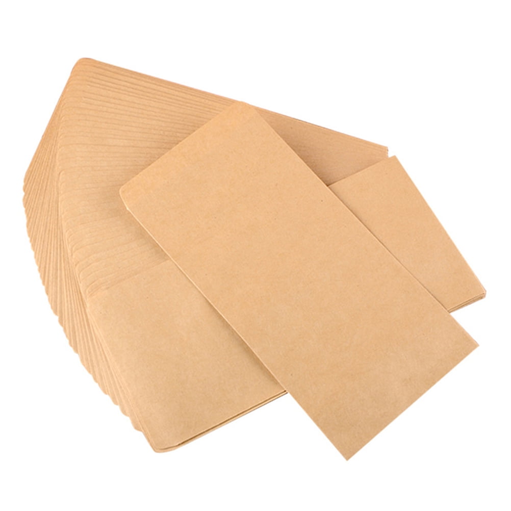 Mobutofu 2 Sets Khaki Rectangular Classic Flap Envelopes Kraft Paper ...