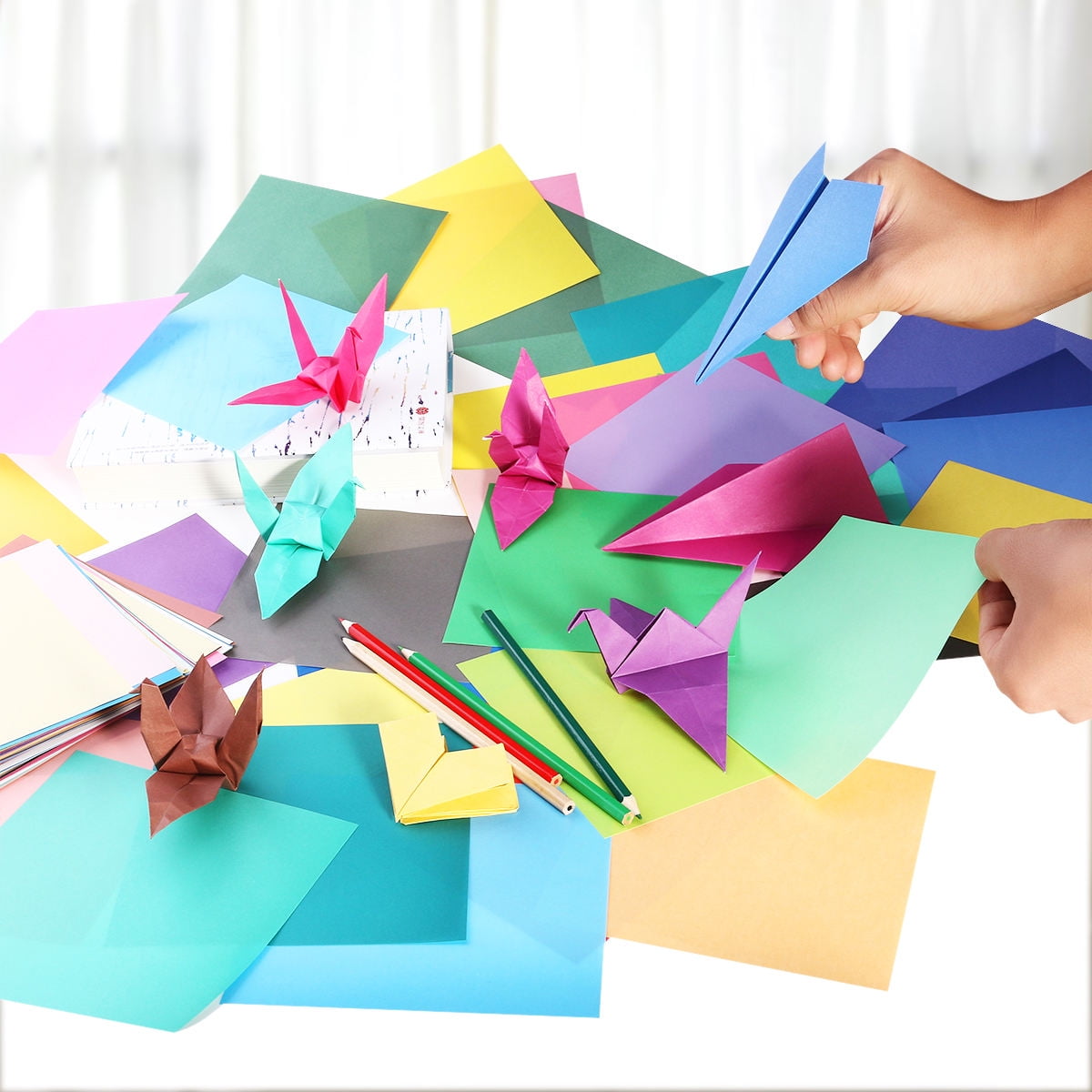 Mobutofu 200 Sheets Origami Paper for Creative Art Projects - Walmart.com