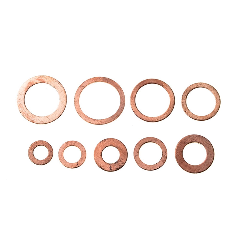 Mobutofu 200Pcs Copper Washer Assortment for Oil Stopper and Electrical ...