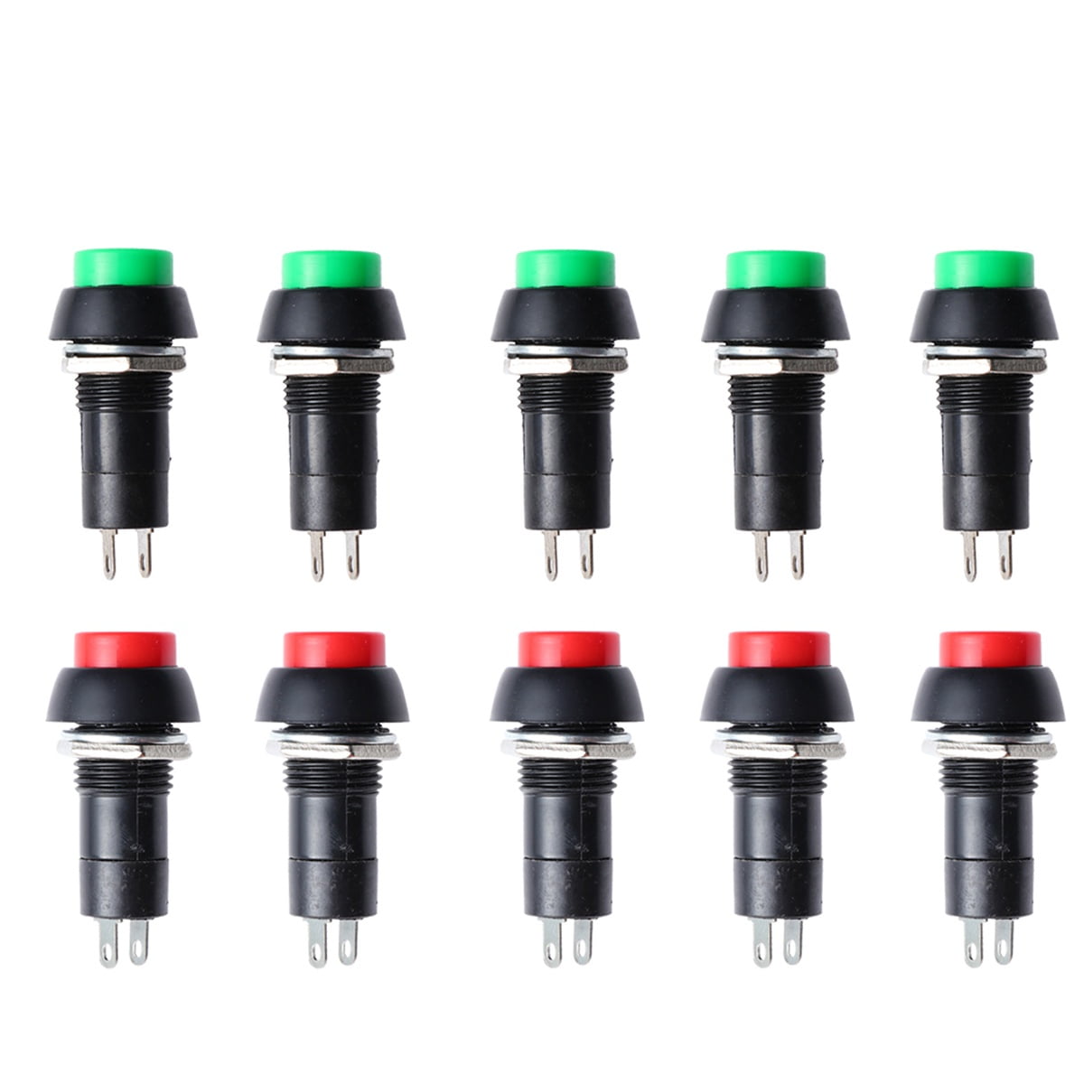 Mobutofu 20Pcs Mini Momentary Push Button Switch Round for Tool Boxes - Walmart.com
