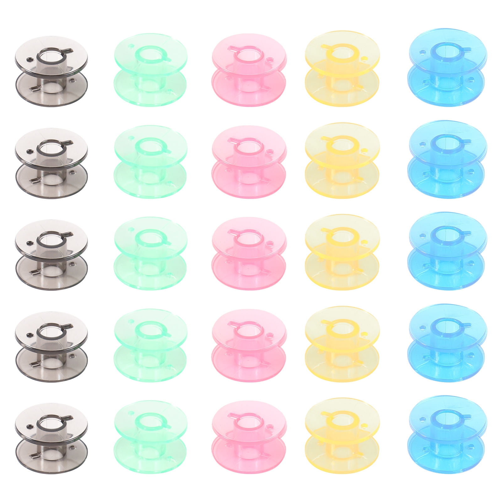Mobutofu 25Pcs Plastic Spools for Sewing Machine Home Use Assorted ...