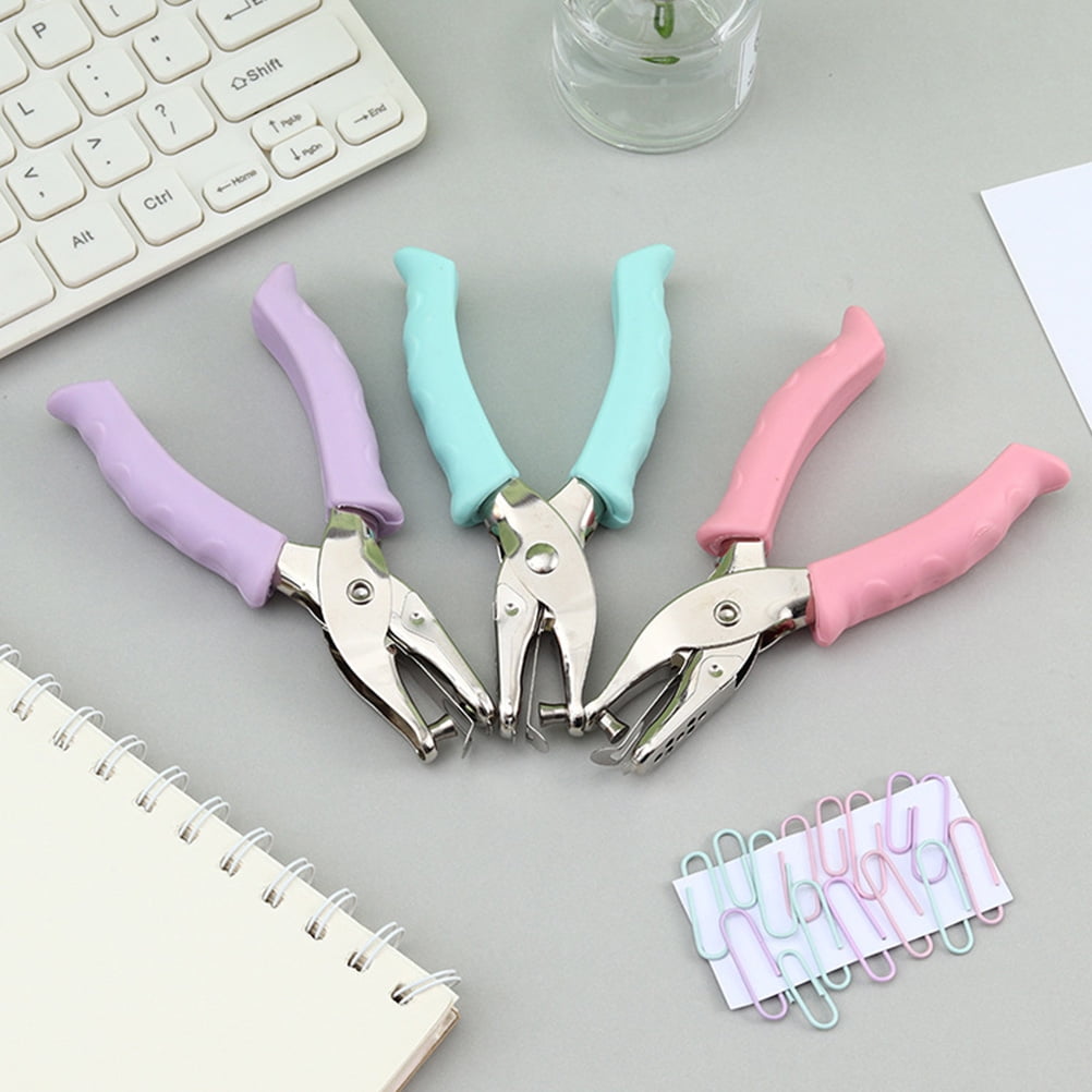 Mobutofu 2Pack Mini Hole Puncher for Diy Crafting with Sky-Blue Round ...