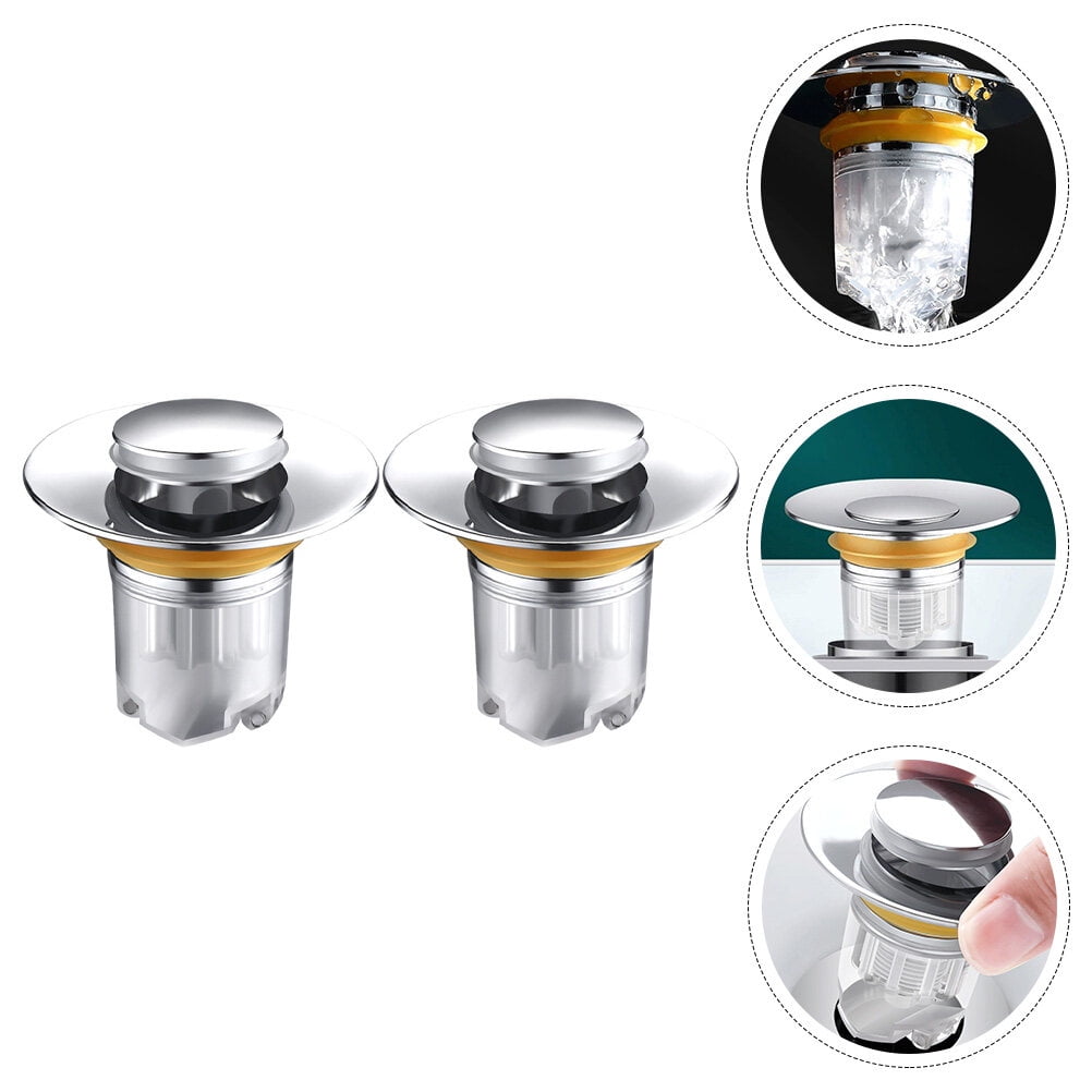 Mobutofu 2Pcs Abs Basin Waste Plug for Kitchen and Bathroom Use Modern ...