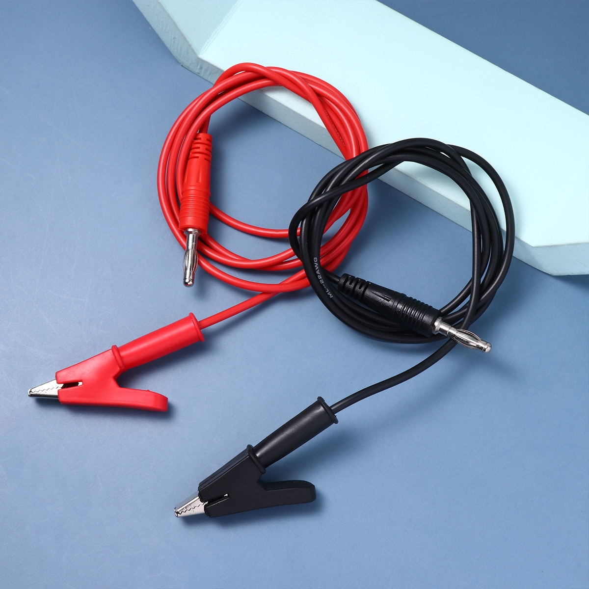 Mobutofu 2Pcs Banana Plug Test Cables Copper Connectors for Electrical ...