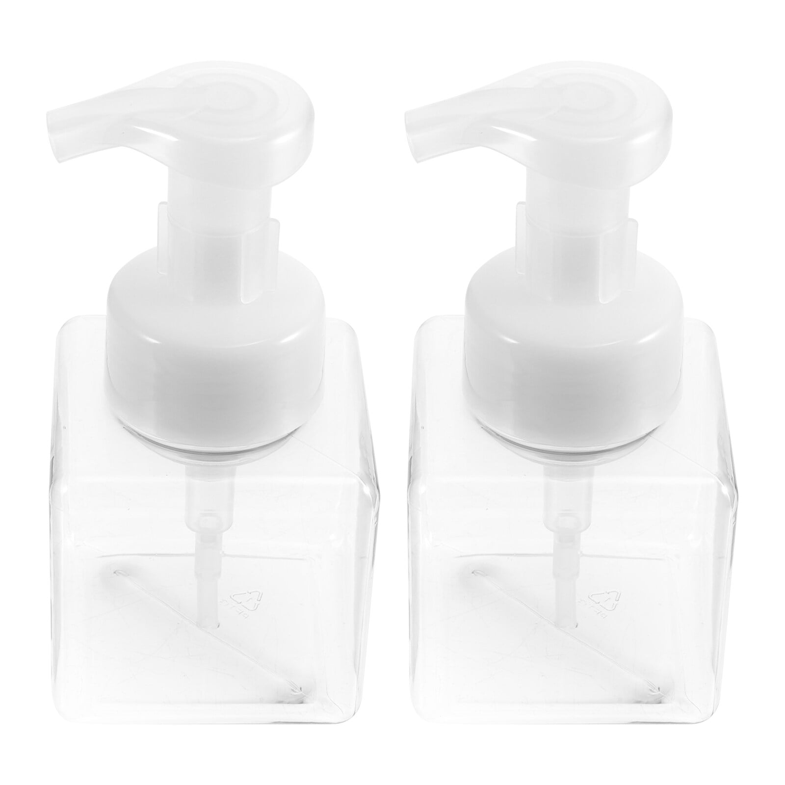 Mobutofu 2Pcs Clear Square Dispenser Bottle Storage Bottles for Soap ...