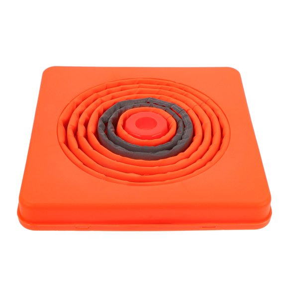 Mobutofu 2Pcs Collapsible Traffic Cones Orange Black Reflective ...