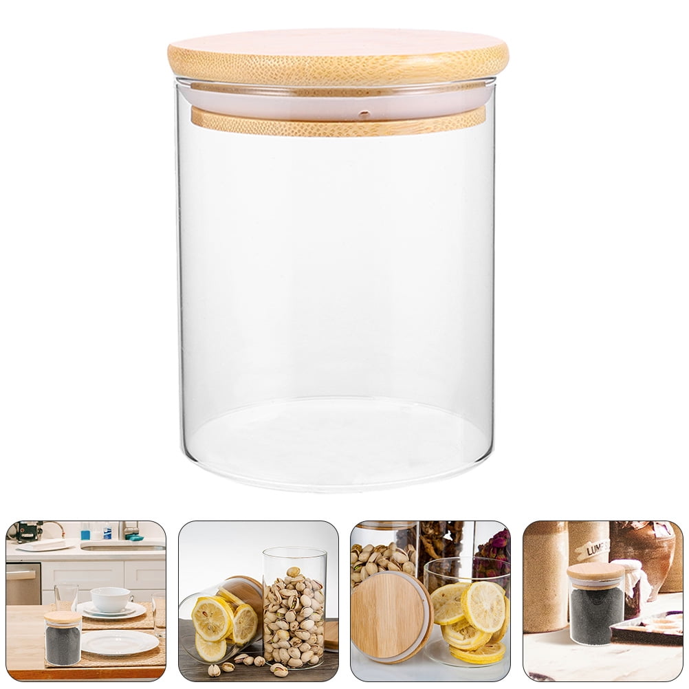 Mobutofu 3 Pcs Food Storage Jars with Locking Lids for Home and Kitchen ...