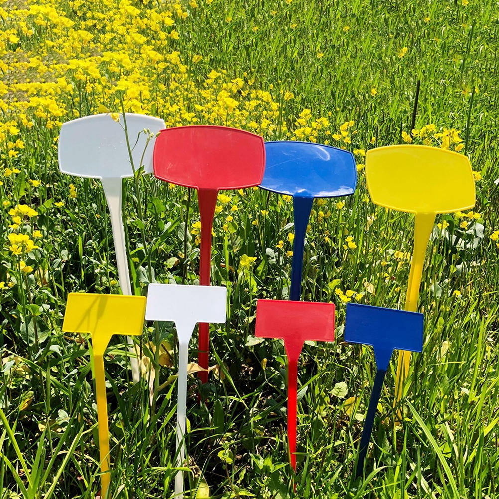 Mobutofu 30Pcs Practical Design Plastic Garden Label Stakes for Balcony ...