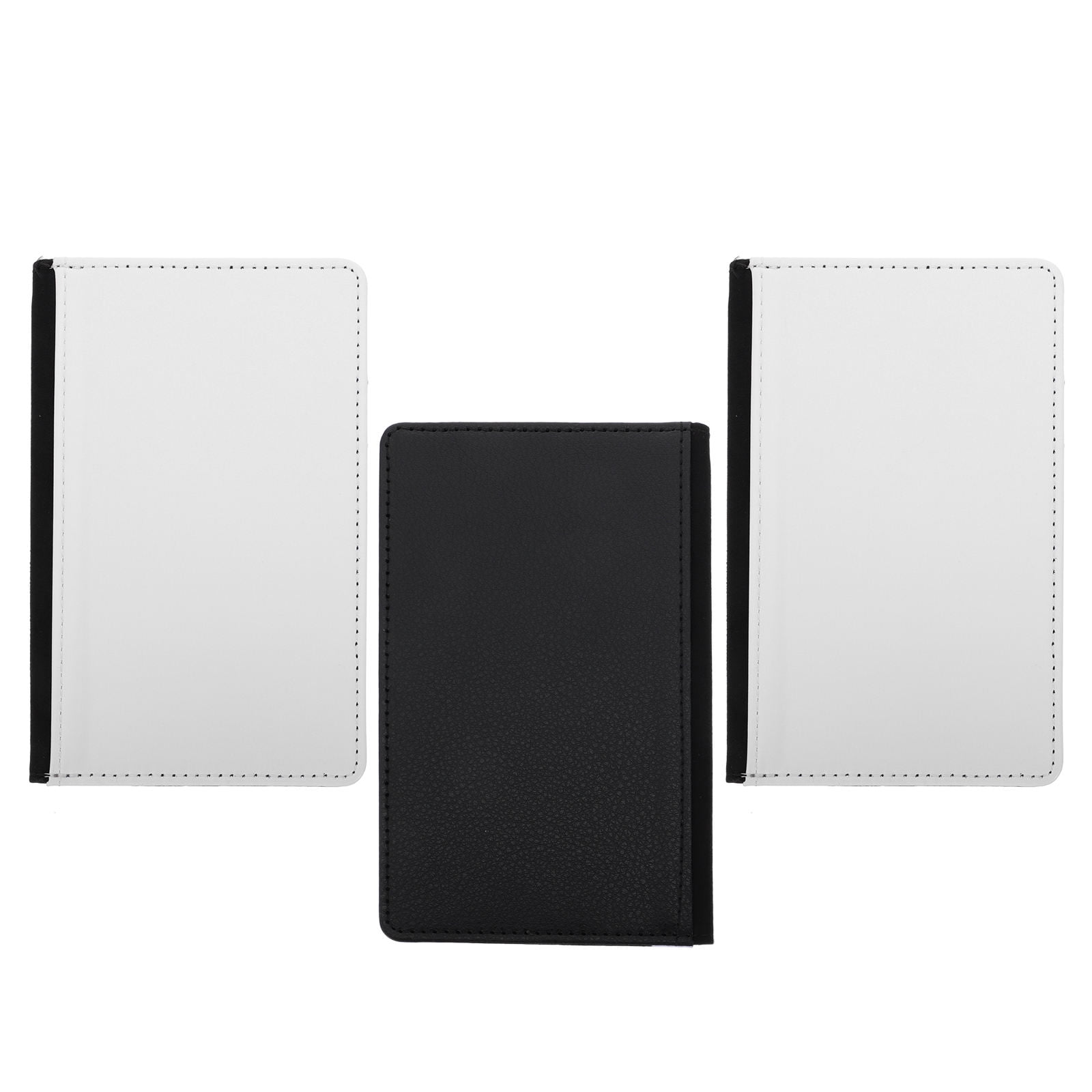 Mobutofu 3Pack Travel Document Wallet Passport Wallet Holder Black Pu ...