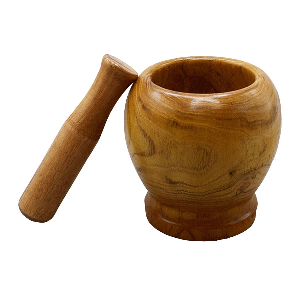 Mobutofu 3Pack Wood Garlic Hand Grinder Light Brown for Kitchen Tools ...