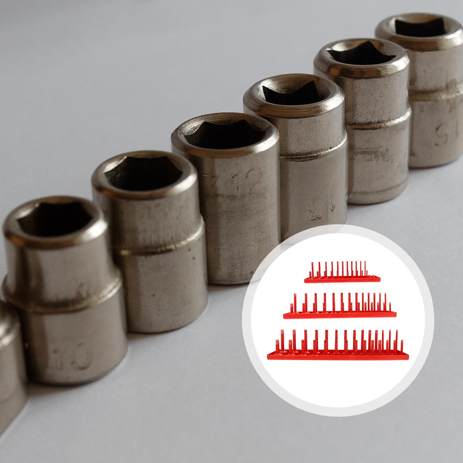 Mobutofu 3Pcs Heavy Duty Socket Organizer for Garage and Mechanics 17 ...