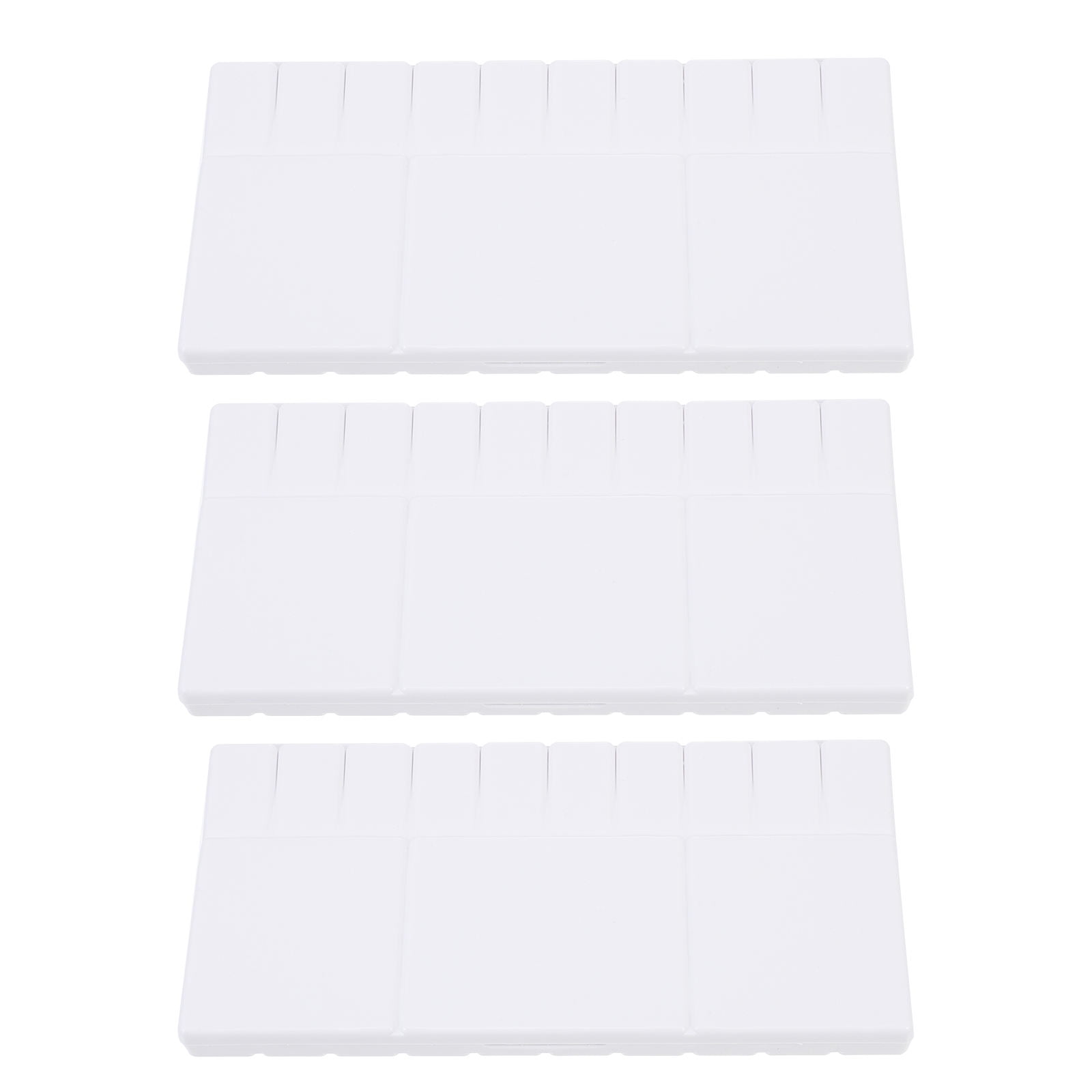 Mobutofu 3Set Pigment Mixing Trays White Rectangular for Amateurs and ...