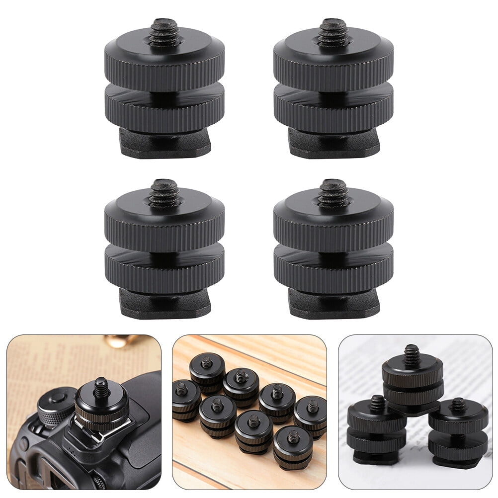 Mobutofu 4Pcs Aluminum Cold Shoe Mount Camera Bracket for Videography ...