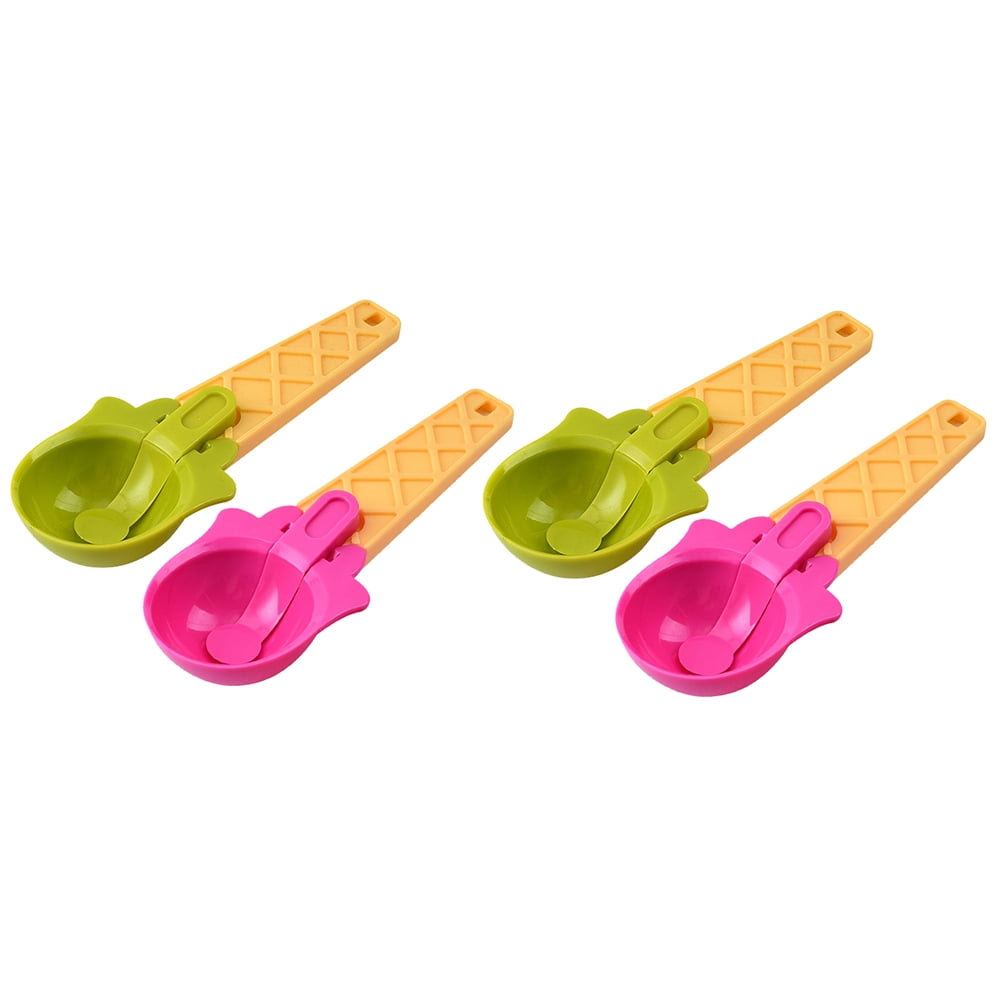 Mobutofu Ice Cream Scoops Assorted Color 4Pcs 7.8x3in - Walmart.com