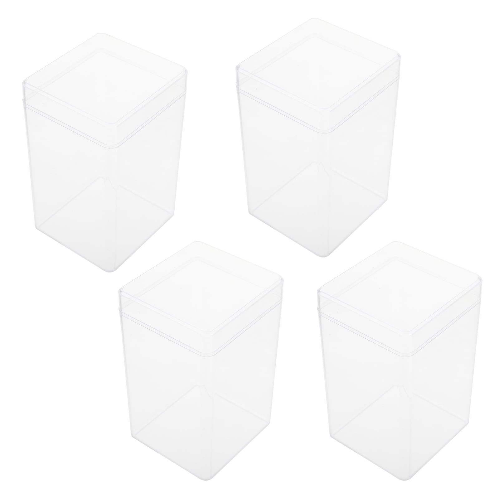 Mobutofu 4Pcs Clear Display Shelf Box Transparent Dustproof Storage ...