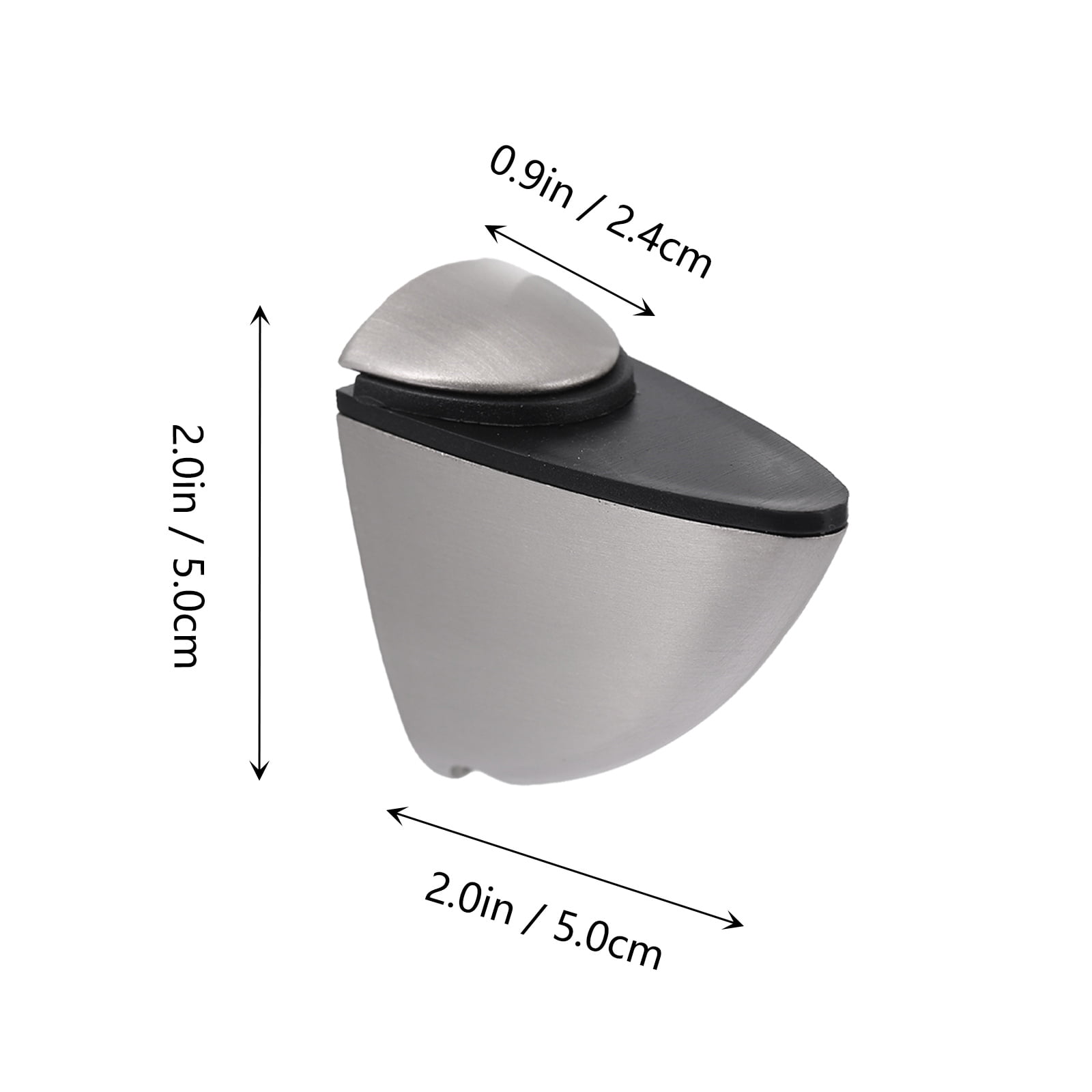 Mobutofu 4Pcs Glass Shelf Clips Square Shelf Supports 5X1.97X0.94in ...