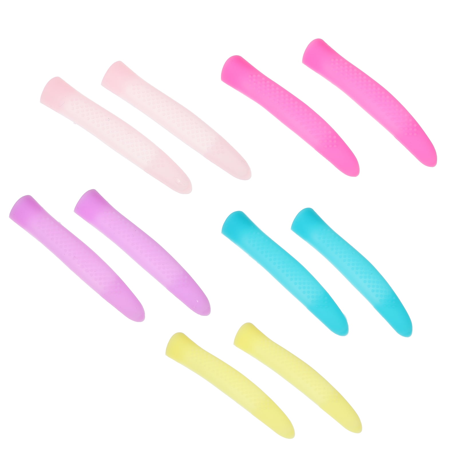 Mobutofu 5 Pairs Cuticle Nipper Handle Sleeves Assorted Color Silicone ...