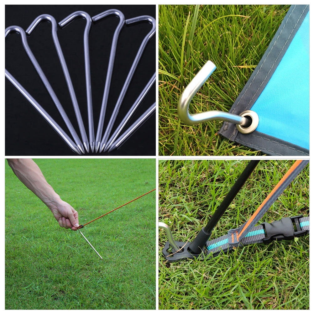 Mobutofu 50Pack Outdoor Stakes Anchoring Firm Installation for Camping ...