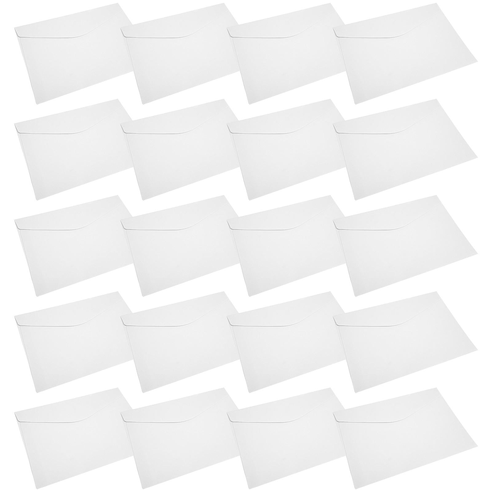 Mobutofu 50Pcs Paper Envelopes for Wedding Invitations White ...