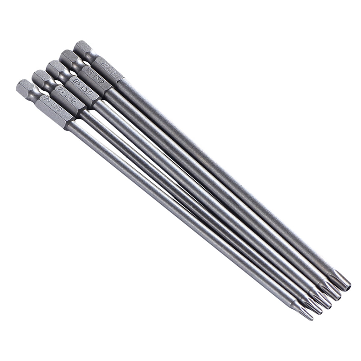 Mobutofu 5Pcs Bit Set Professional Tip Screwdrivers Bits Chrome ...