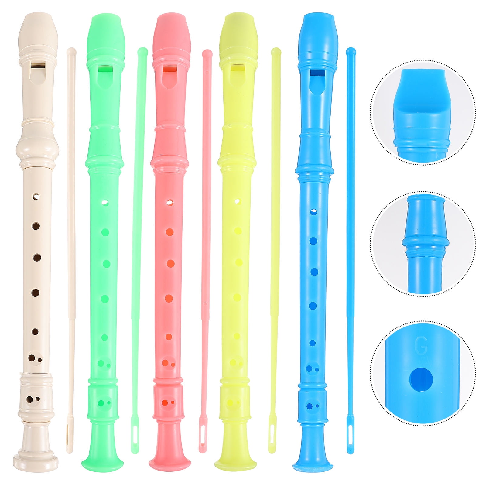 Mobutofu 5Pcs Recorder for Kids to Develop Music Sense and Rhythm ...