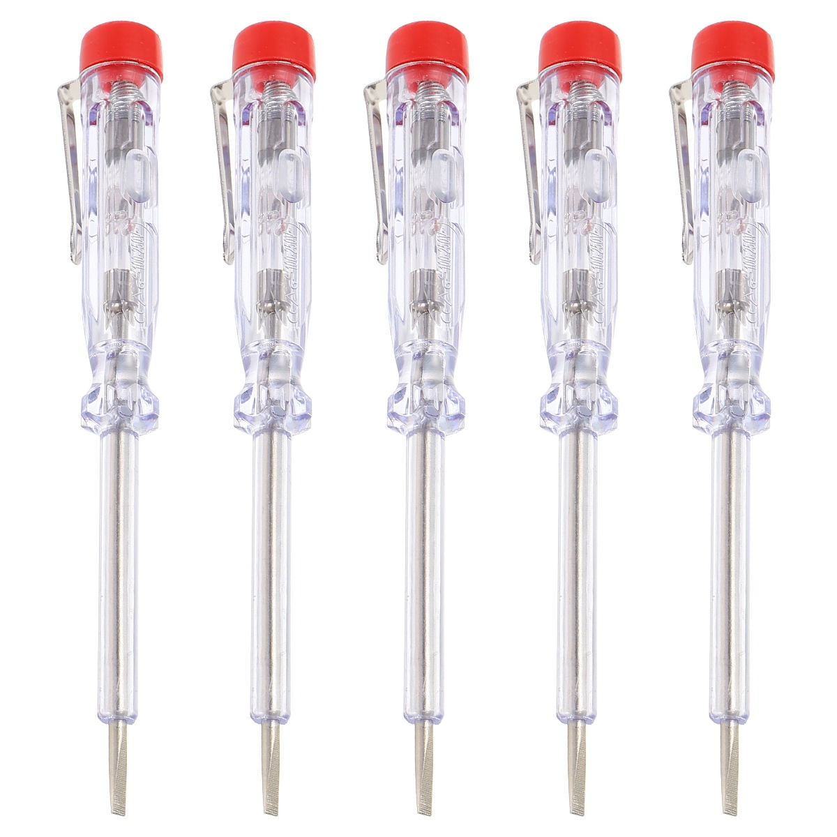Mobutofu 5Set Transparent Voltage Detector Pen With Carbon Steel ...