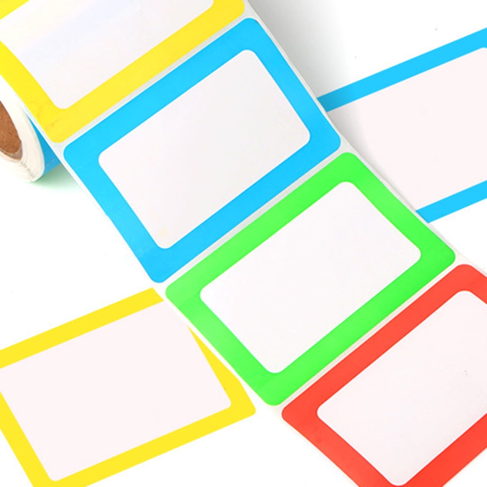 Mobutofu 600Pcs Blank Labels Stickers for Jars Containers Home Office ...