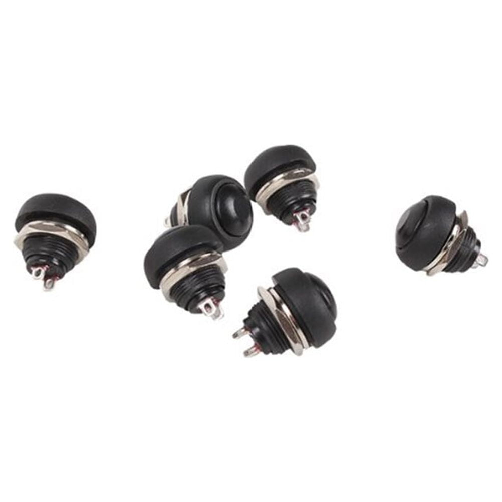 Mobutofu 6Pcs Metal Waterproof Reset Push Button for Motor Emergency ...