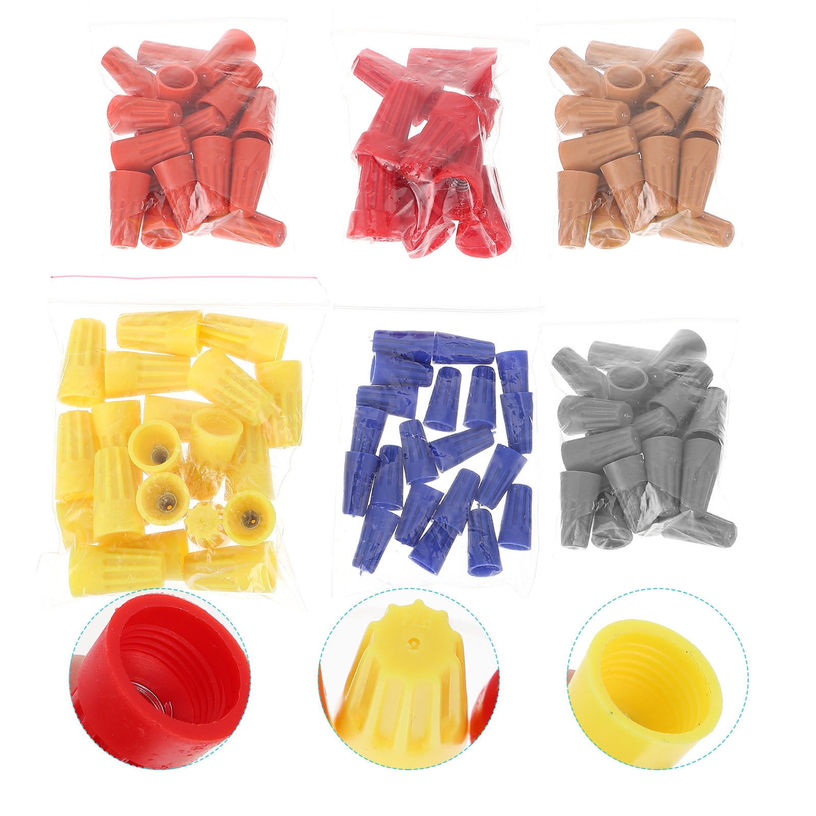 Mobutofu 70Pcs Assorted Color Small Waterproof Wire Connectors for ...