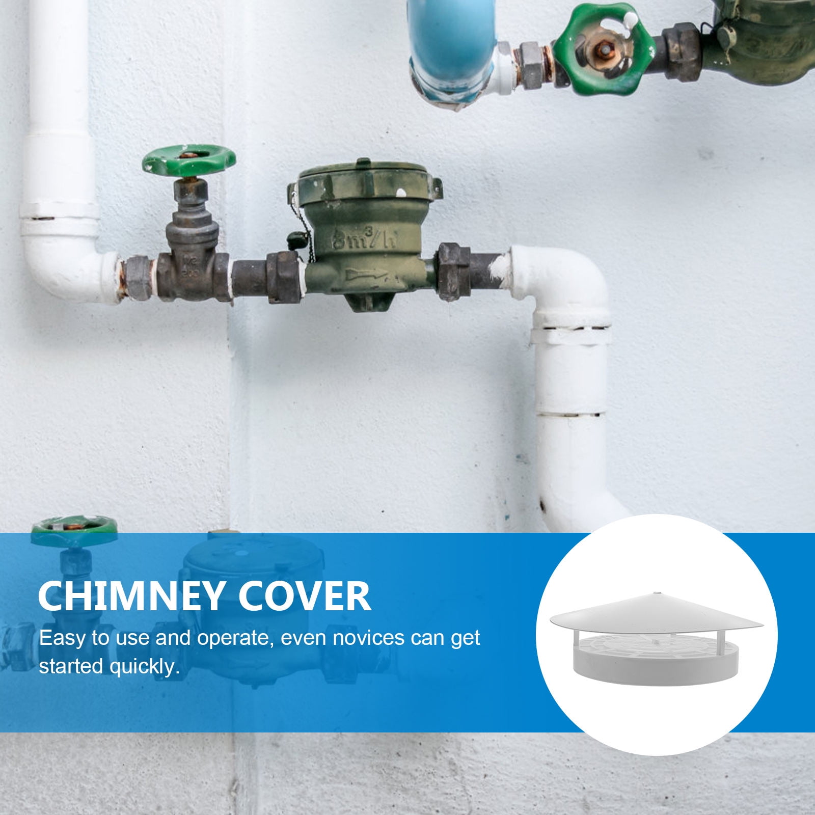 Mobutofu Duct Pipe Rain Cover 1Pack Protective Cover With Umbrella ...