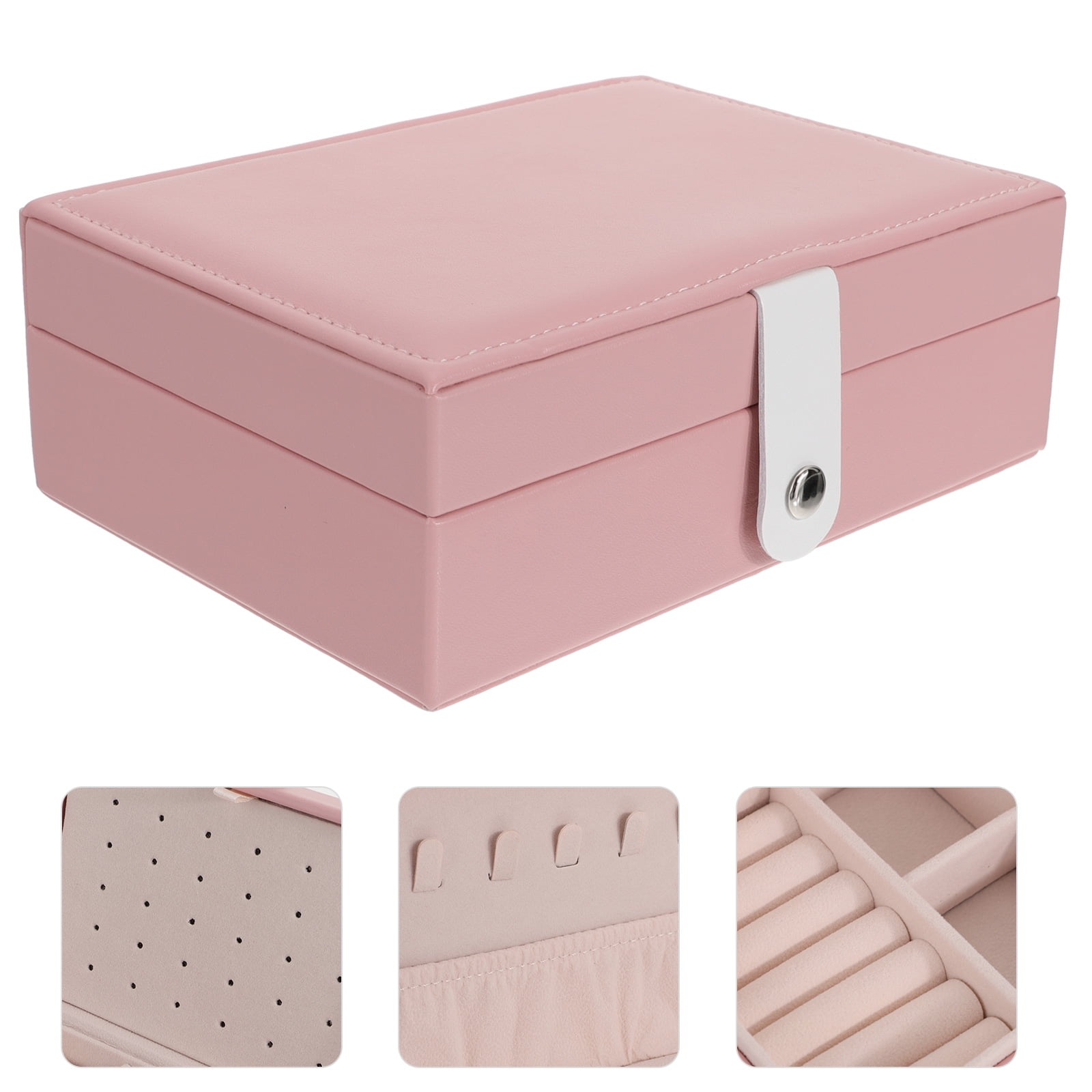Mobutofu Earring Display Box 1Pack Pink Rectangular Shape Made of ...