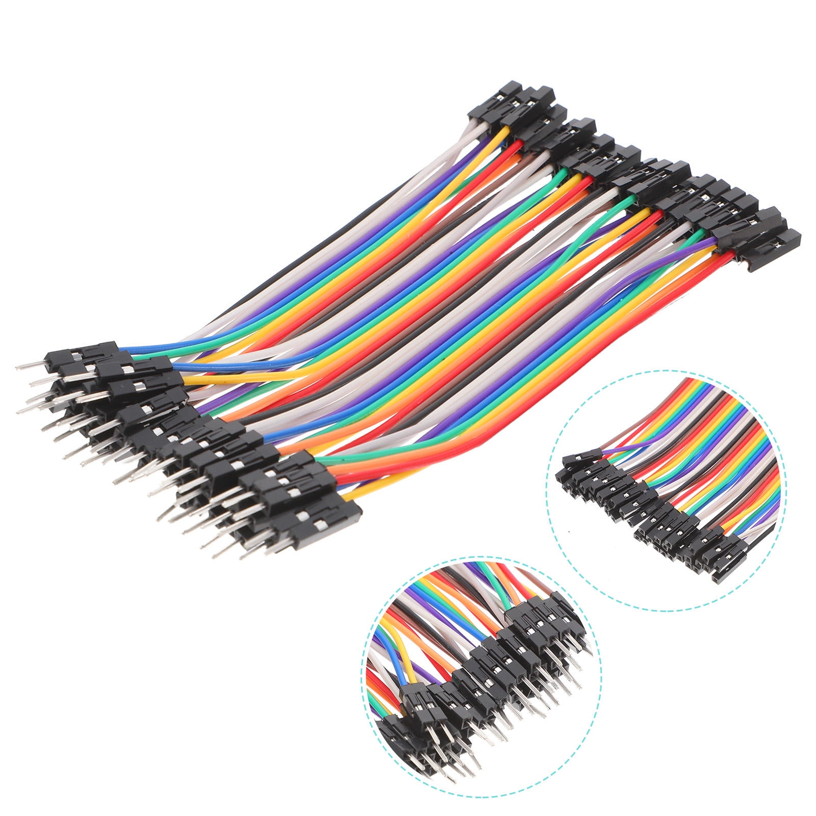 Mobutofu Jumper Wire Cable 40Pcs for Male to Female Extension Connector ...