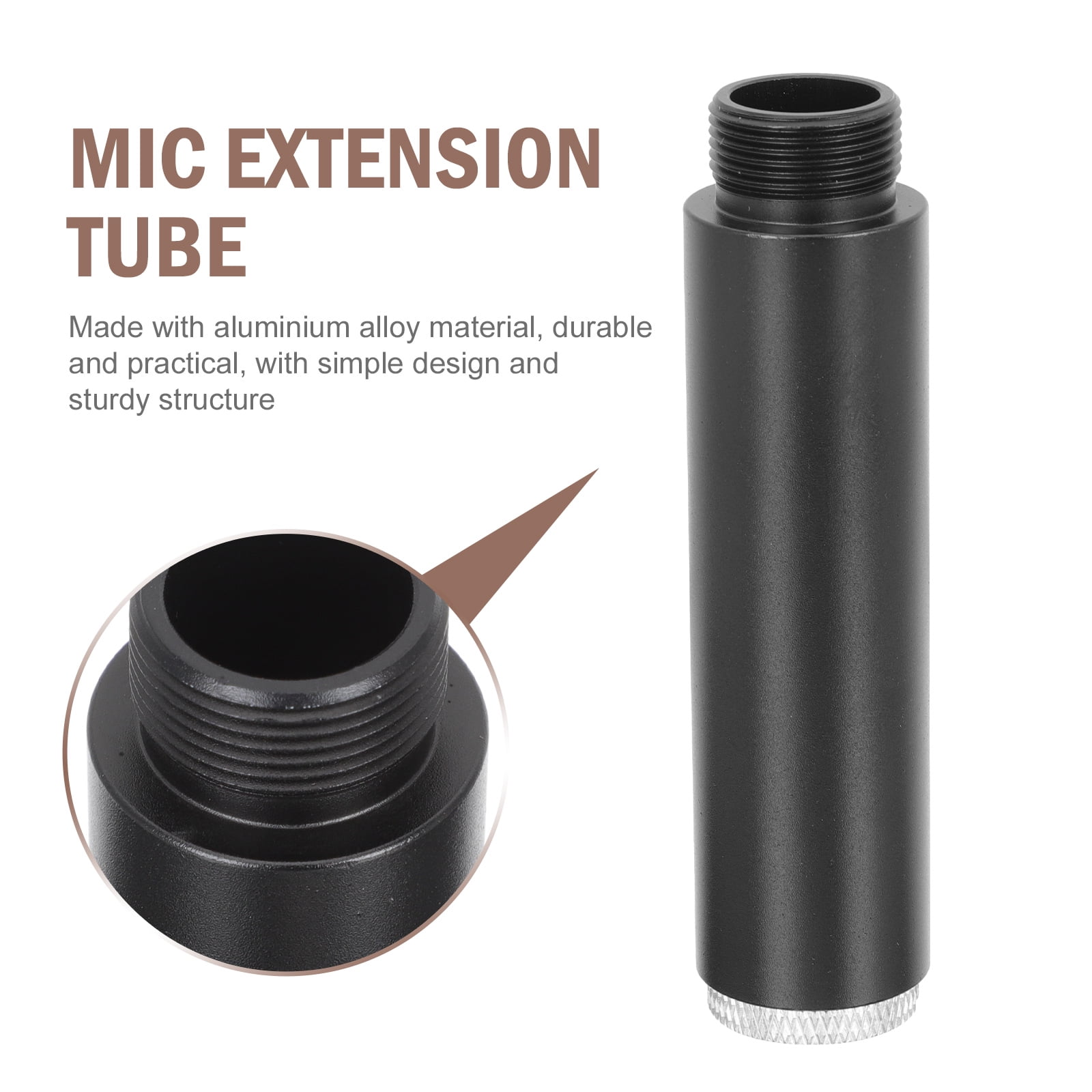 Mobutofu Mic Stand Extender 1 Set Cylindrical Microphone Stand Adapter ...